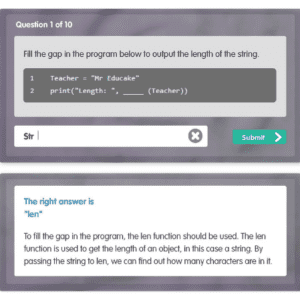 Computer Science | Hassle-free homework | Educake